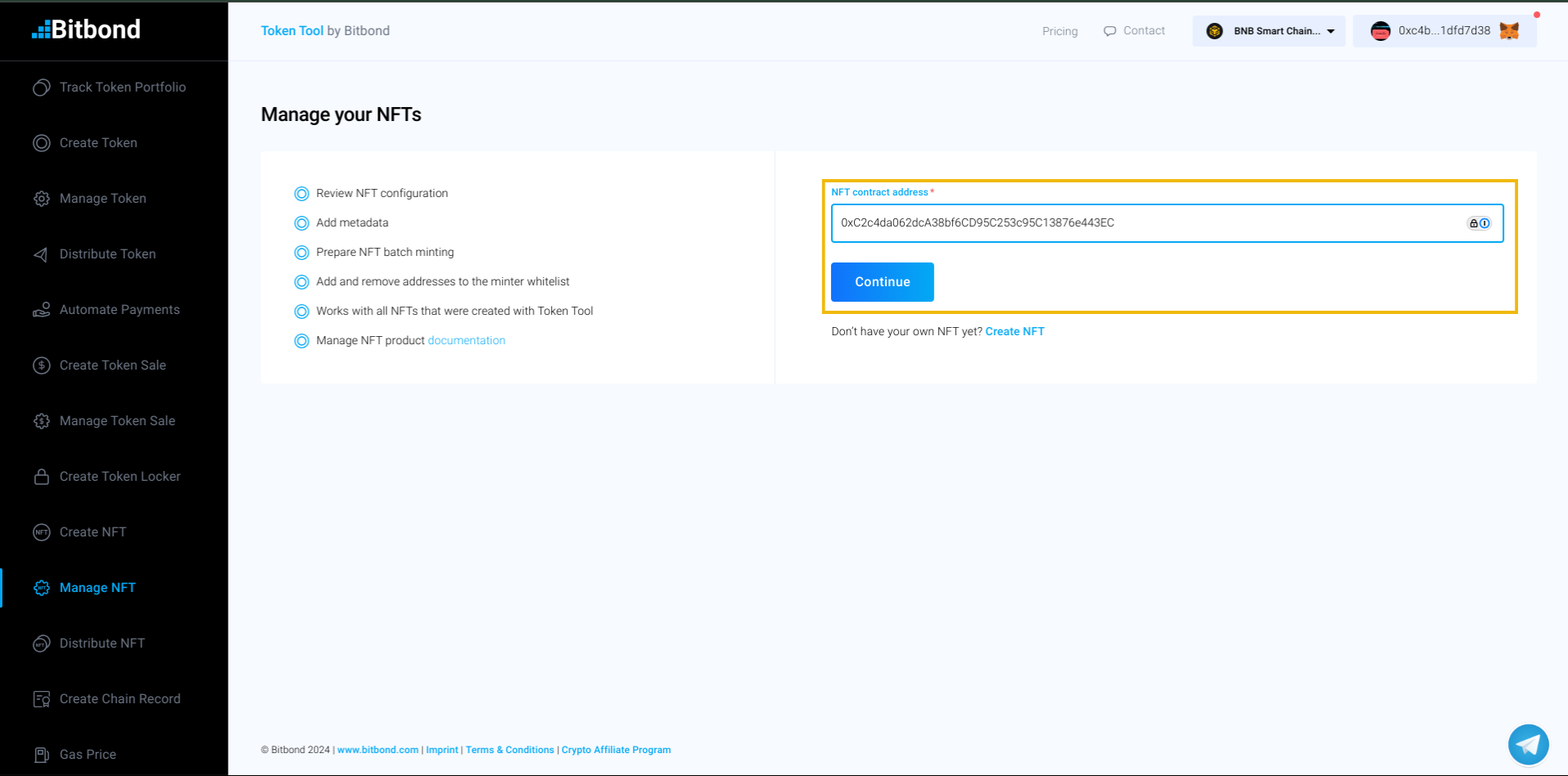 Showcase - NFT Loyalty Programs Tokenization Tutorial